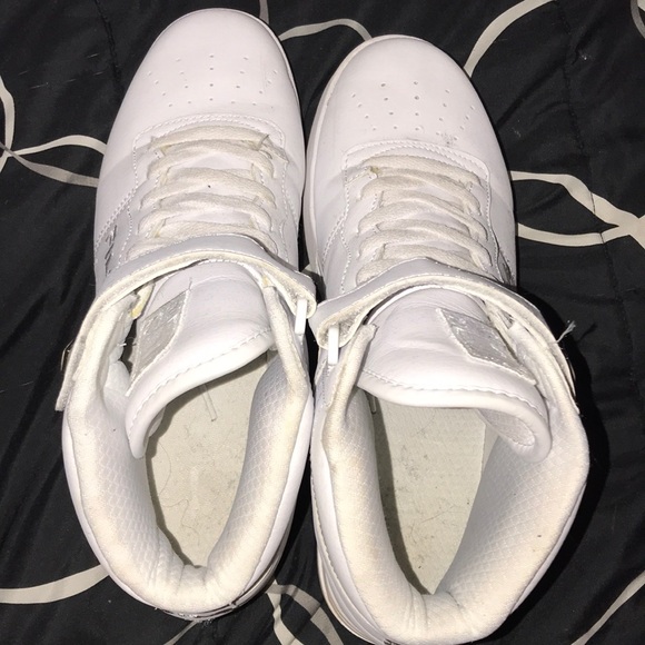 Fila | Shoes | Fila High Top All White Shoes | Poshmark